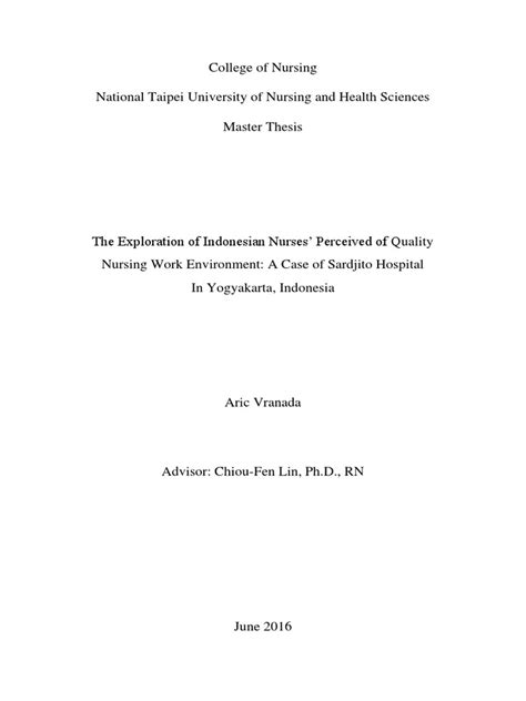 Proposal Pdf Pdf Nursing Validity Statistics