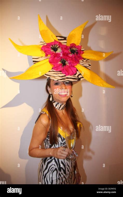 Tracy Rose Tracy Rose Hats Off Exhibition Launch Party At Gallery Different London England