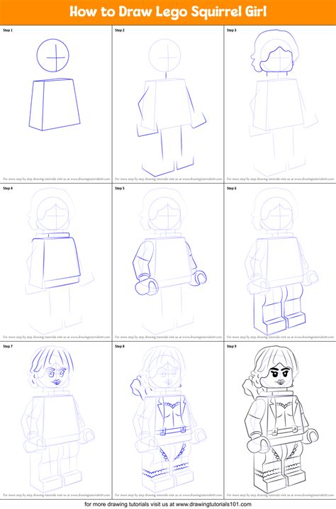 How To Draw Lego Squirrel Girl Lego Step By Step DrawingTutorials101 Com