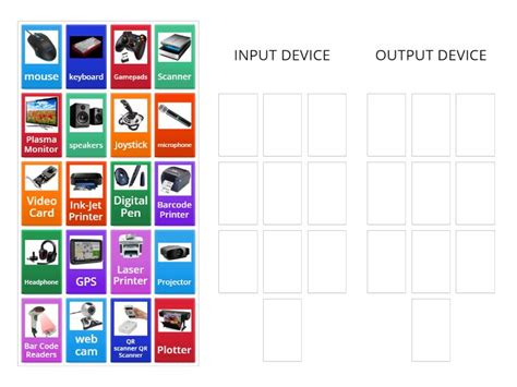 73 Input And Output Devices Group Sort