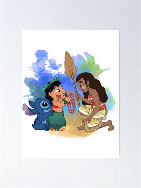 Lilo Pelekai Stitch Nani Poster For Sale By JakeGoodwin Redbubble