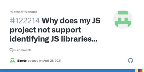 Why Does My Js Project Not Support Identifying Js Libraries When Using Tsconfig · Issue 122214