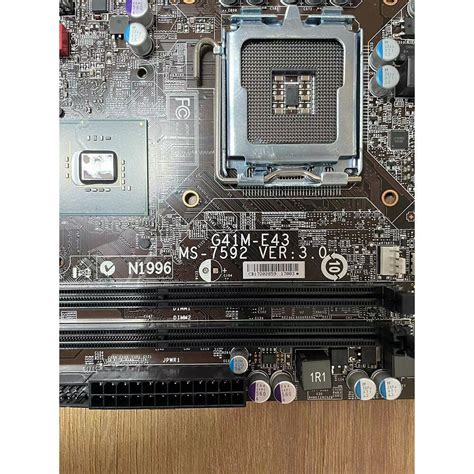 For Msi G41m E43 Lga 775 Intel G41 Hdmi Micro Atx Intel Motherboard Ms 7592 Ebay