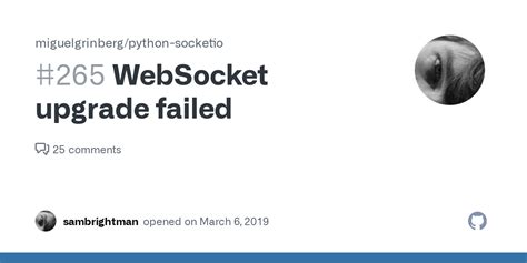 websocket upgrade failed · issue 265 · miguelgrinberg python socketio