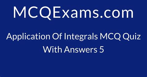 Mcq Questions For Class 12 Commerce Maths Application Of Integrals Quiz 5