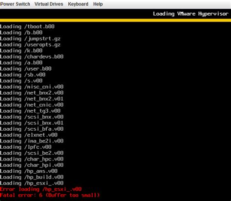 Error Loading ESXi Help With Fatal Error R Vmware