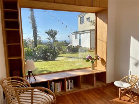 제주정원 통창 코지한 라탄 인테리어 숙소 애월읍 제주시의 타운하우스에서 살아보기 제주도 한국 에어비앤비