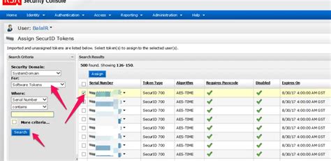 How To Assign Tokens To User In Rsa Authentication Manager