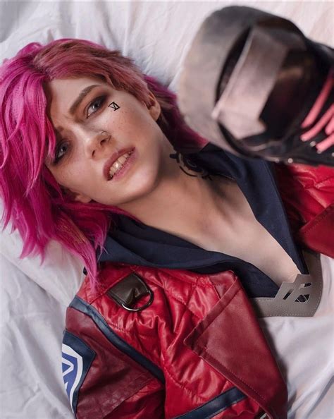 Takerlama League Of Legends Lol Arcane Vi Cosplay Wig Artofit