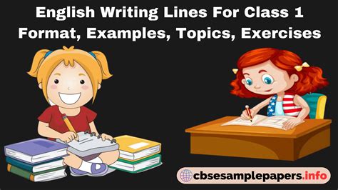 English Writing Lines For Class 1 Format Examples Topics Exercises