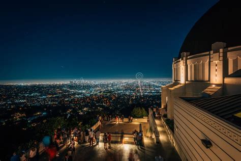 Griffith Observatory At Night In Griffith Park Los Angeles