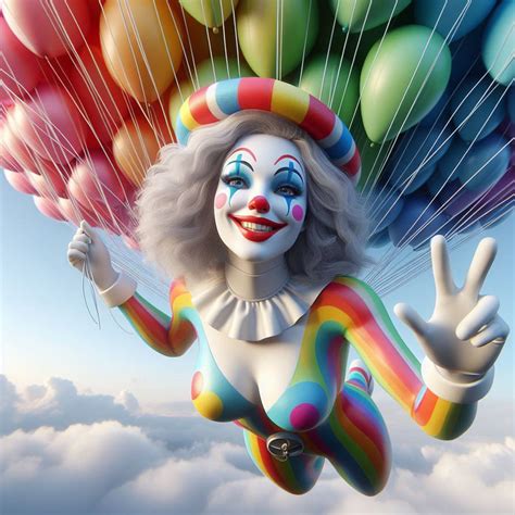 Clown Fly At The Sky By Clownyworld On Deviantart