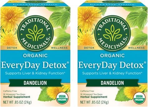 Traditional Medicinals Lemon Everyday Detox Tea 16 Count