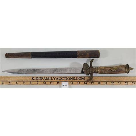 Nazi 6 German Engraved Dagger