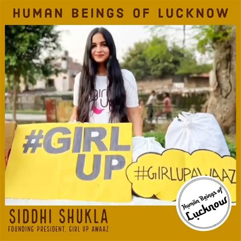 Meet Siddhi Shukla She Her A Human Beings Of Lucknow