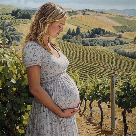 Pregnant Woman Hyperrealistic Portrait Premium Ai Generated Image