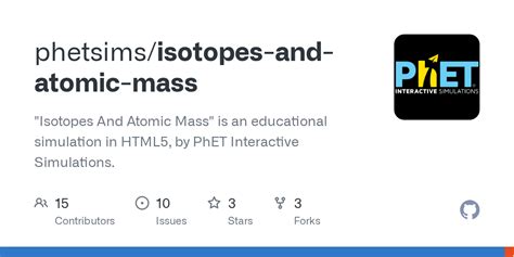 Branches · Phetsimsisotopes And Atomic Mass · Github