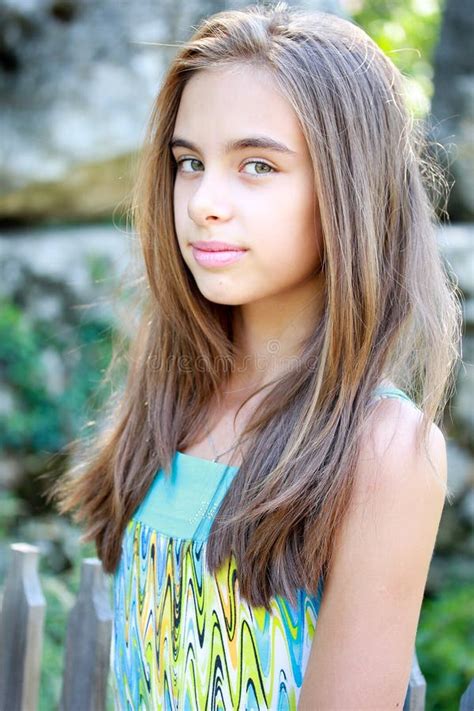 Girl With Long Hair Stock Image Image Of Field Hair 26131801