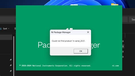 Solved Internalservererror In The Ni Package Manager Ni Community