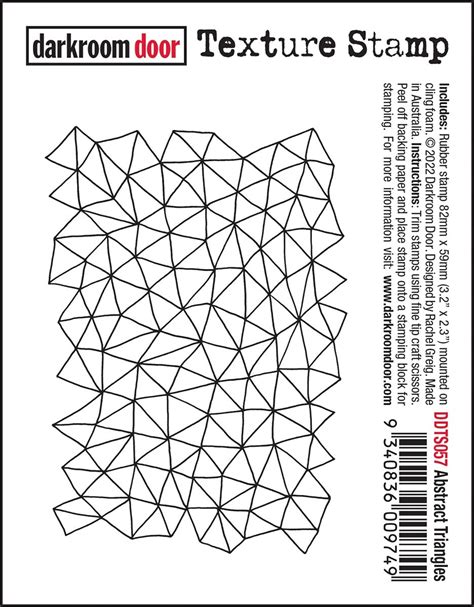 Darkroom Door Texture Stamp Abstract Triangles Michaels