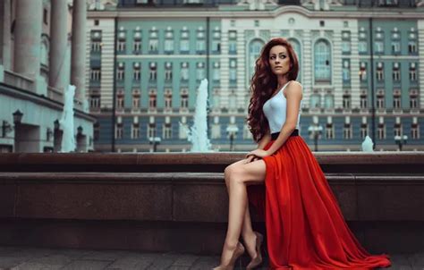 Обои Girl Dress Redhead на телефон и рабочий стол раздел девушки разрешение 2048x1367 скачать