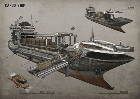 Cargo Ship Concept Art
