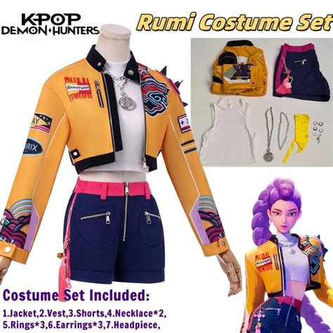 Kawaii Stop Rumi Kpop Demon Hunters Cosplay Set With Kawaii Stop®