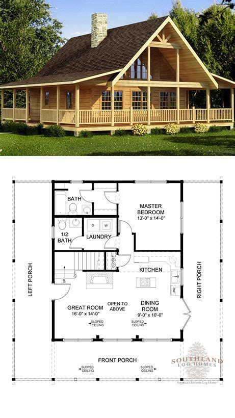 Never Too Much Porch Take A Look At This Log Cabin Cabin House Plans