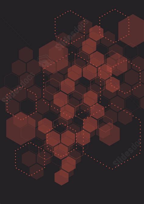 Hexagon Background Page Border And Printable Background In Word Slidesdocs