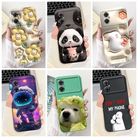 Xiaomi Poco M4 5g Cute Panda Cartoon Soft Silicone Case Poco M4 5g Lens