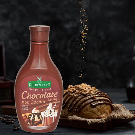 Sốt Socola Golden Farm 630g Chocolate Sauce Havamall Siêu Thị
