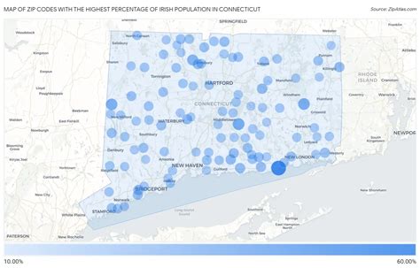 Percentage Of Irish Population In Connecticut By Zip Code In 2025 Zip Atlas