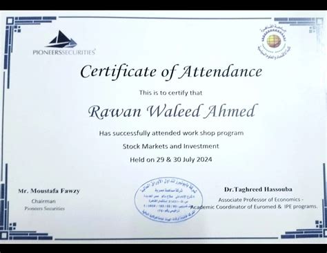 Attended A Workshop On Stock Market Investment By Pioneers Rawan