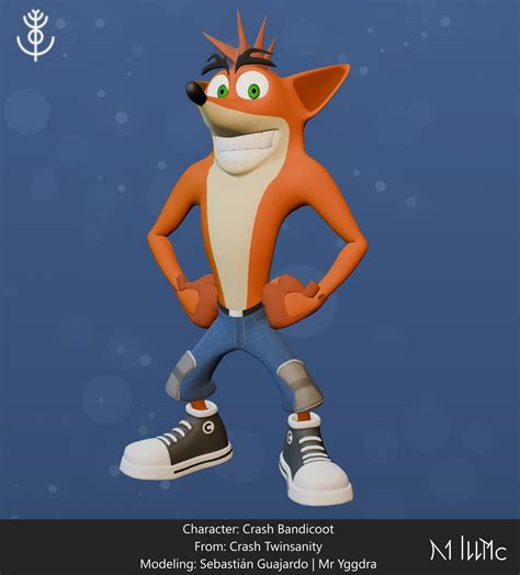 Artstation Crash Bandicoot Crash Twinsanity Character Modeling