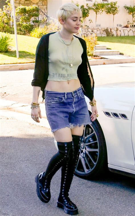 Miley Cyrus In Ripped Shorts Out And About In Los Angeles Hawtcelebs