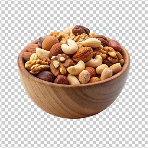 Mix Nuts Isolated Premium Ai Generated Psd