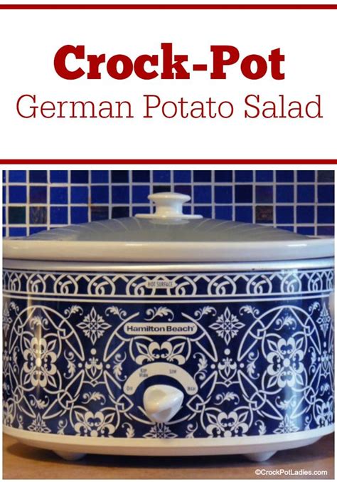 Crock Pot German Potato Salad Recipe Receita Crock Pot Cozimento
