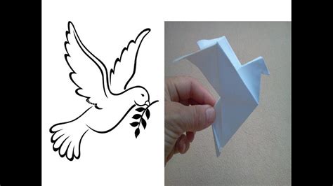 Origami Dove🕊️☮️ Diy Paper Crafts Cómo Hacer Una Paloma De Papel