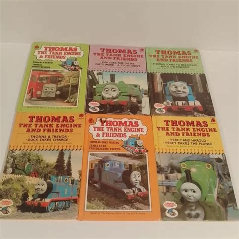 Thomas The Tank Engine And Friends Vintage Books X6 1986 Ladybird Books