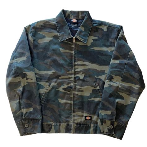 Dickies Insulated Eisenhower Camo Jacket Size Depop