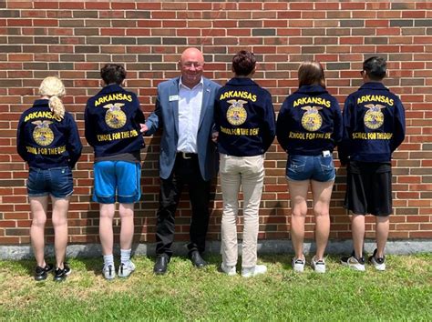Earlier Today I Was Honored To Present Ffa Jackets To The Members At The New Arkansas School For