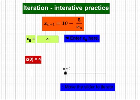 Iteration Geogebra