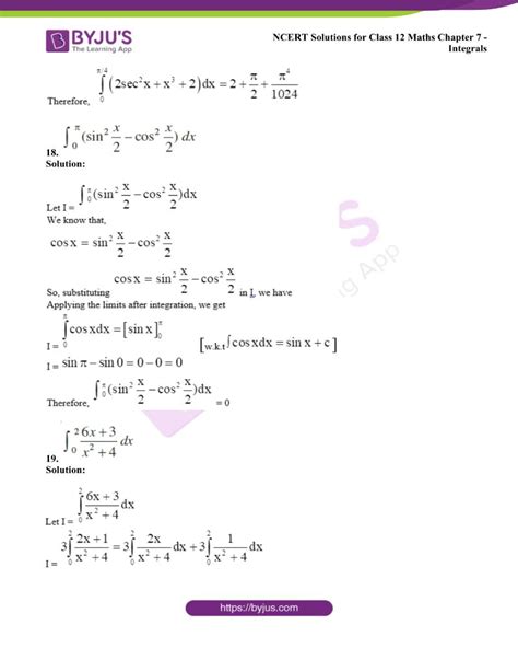 Ncert Solutions For Class 12 Maths Chapter 7 Integrals Exercise 79 Get