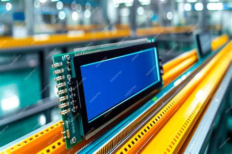 Many Lcd Displays On A Table With Microcircuits And Microchips And