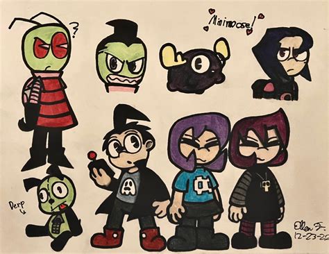 Invader Zim Doodles By Thenamesellen On Deviantart