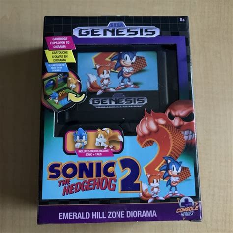 Sonic The Hedgehog 2 Sega Genesis Console Heroes Emerald Hill Zone Mini