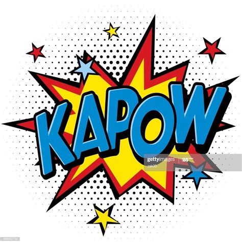 Kapow Comic Speech Bubble Free Vector Art Abstract Photos Stock