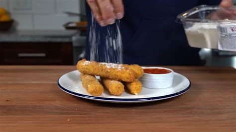 Trying Mozeralla Sticks Youtube