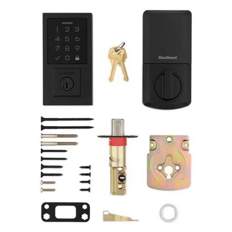 Kwikset 9270cnt 514s Contemporary Smartcode Touchpad Electronic Deadbolt Smartkey Iron Black Finish