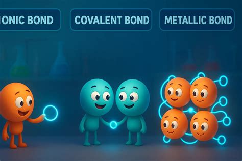 Ionic Covalent And Metallic Bonds The Complete Difference
